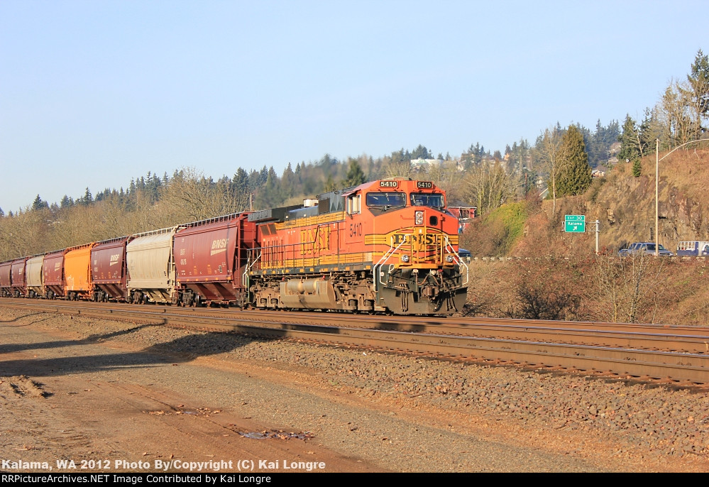 BNSF 5410 at Kalama, WA